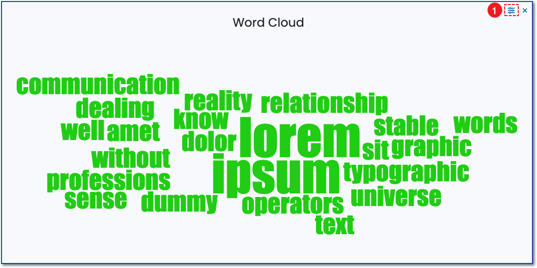 IR Widget: Word Cloud